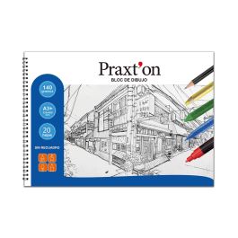 BLOC DIBUJO PRAXTON ESPIRAL SIN RECUADRO A3 140G 20H | Novedades Marlu