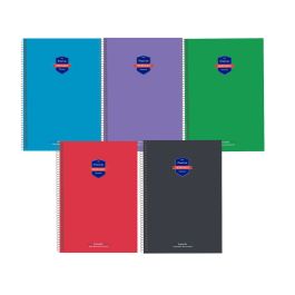 BLOC PRAXTON POLIPROPILENO CUARTO 90G 80H PAUTA 3,5 SURTIDO PAQUETE 5UD ...